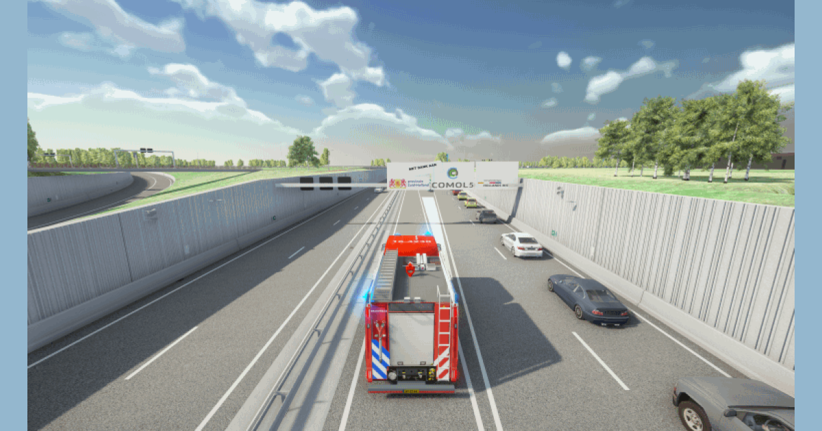 Virtual training in the RijnlandRoute Tunnel | XVR Simulation